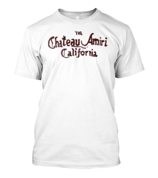 Chateau Amiri California Red On White T-Shirt