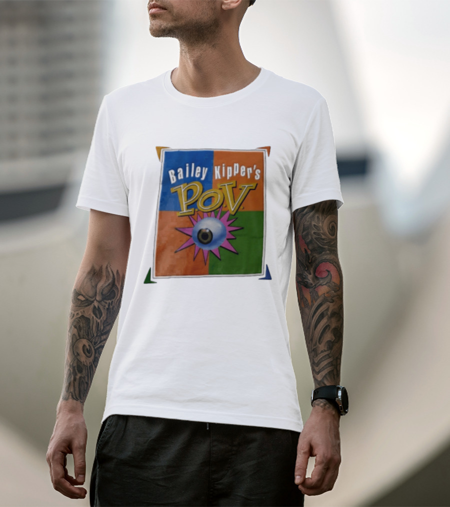 Bailey Kipper's POV Eyeball Pink Spikes Colorful T-Shirt