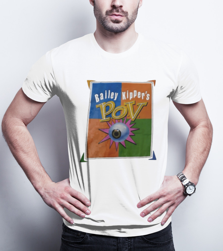 Bailey Kipper's POV Eyeball Pink Spikes Colorful T-Shirt