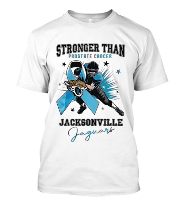 Jacksonville Jaguars Football Support Stronger Than Prostate Cancer Awareness T-Shirt