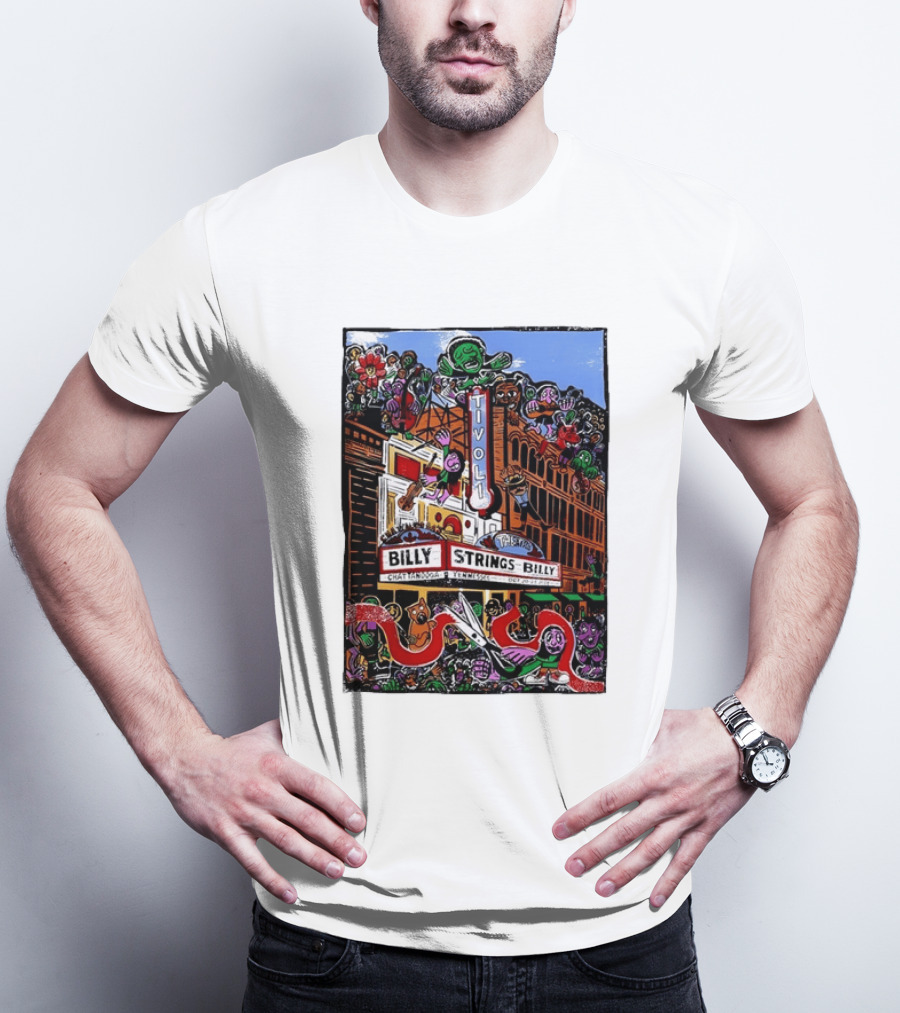 Billy Strings Live Tivoli Theatre Chattanooga Tennessee 2026 Psychedelic Concert T-Shirt