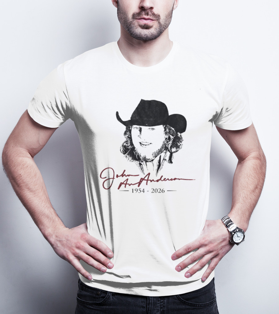 John Anderson 1954 2026 Memorial Cowboy Hat T-Shirt