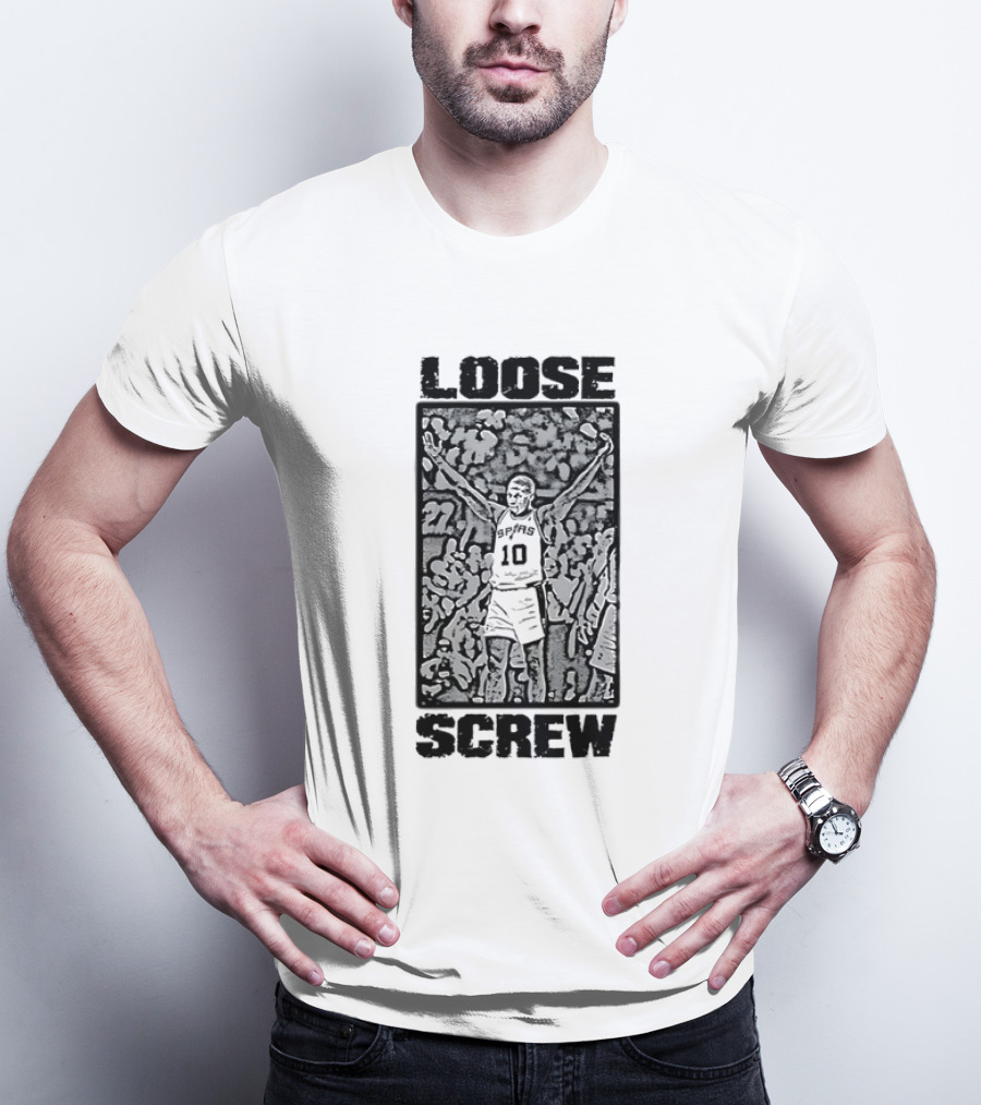 Dennis Rodman Loose Screw San Antonio Spurs 10 T-Shirt