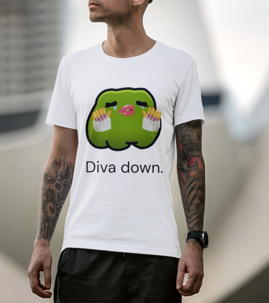 Diva Down Green Blob Meme I Have 1 Rule Tell Me Before I Find Out T-Shirt