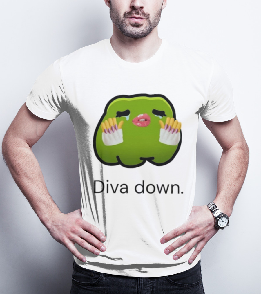Diva Down Green Blob Meme I Have 1 Rule Tell Me Before I Find Out T-Shirt