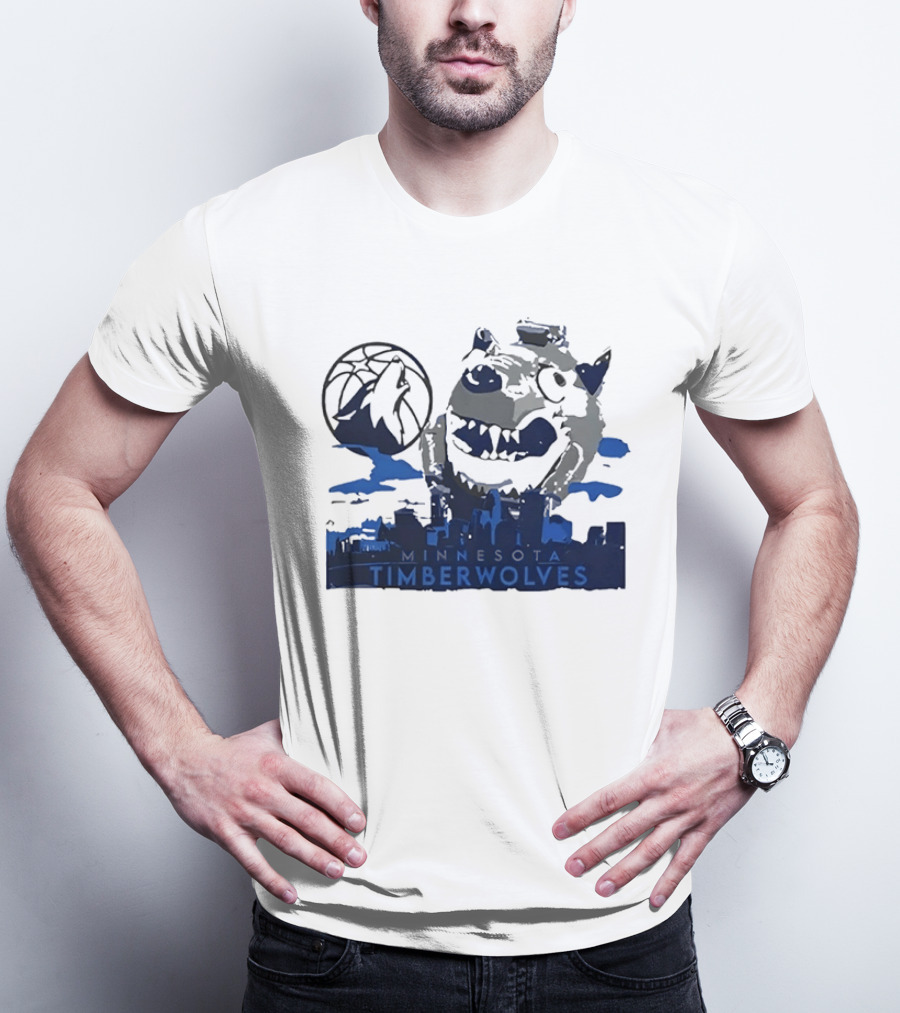 Minnesota Timberwolves Basketball Skyline NBA Fan T-Shirt