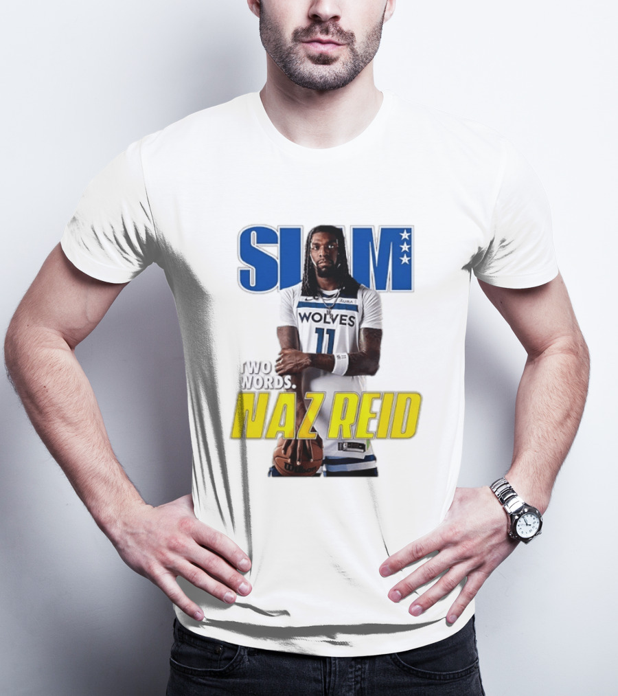 Slam Magazine Naz Reid Wolves Two Words Minnesota Basketball Cover T-Shirt
