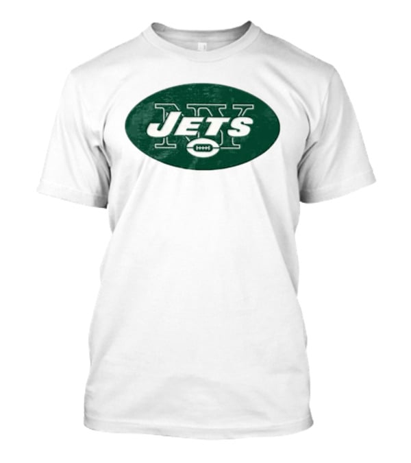 New York Jets NY Football Team Iconic Emblem Oval T-Shirt
