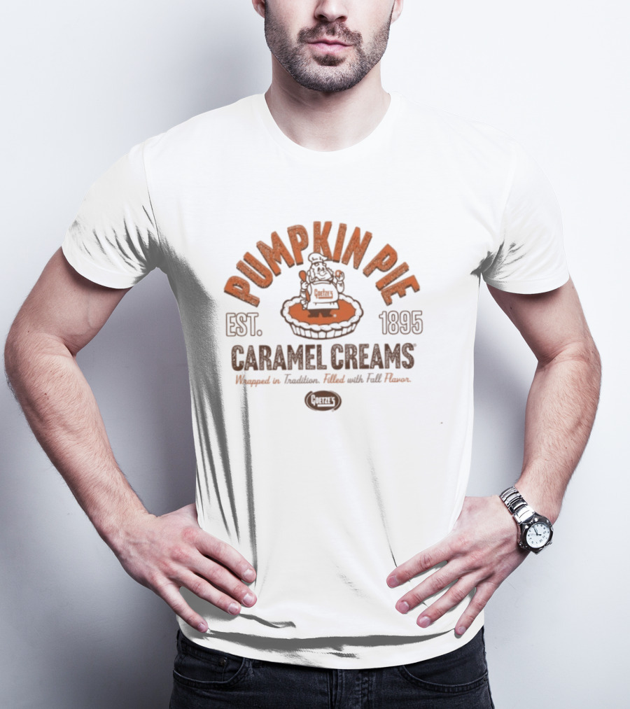 Goetze's Pumpkin Pie Caramel Creams Est. 1895 Wrapped In Tradition Filled With Fall Flavor T-Shirt