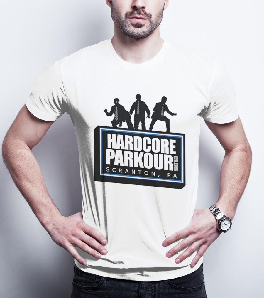 Hardcore Parkour Club Scranton PA The Office T-Shirt
