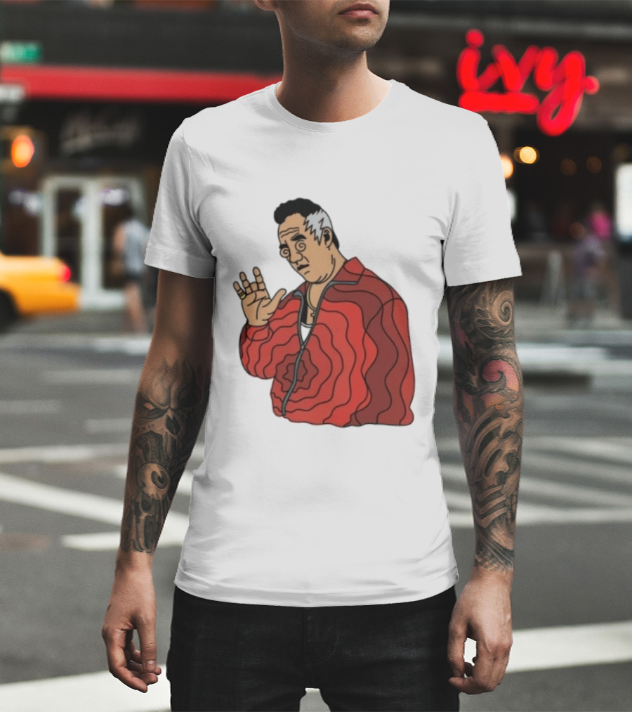 Paulie Gualtieri The Sopranos Red Swirl Pattern Jacket T-Shirt