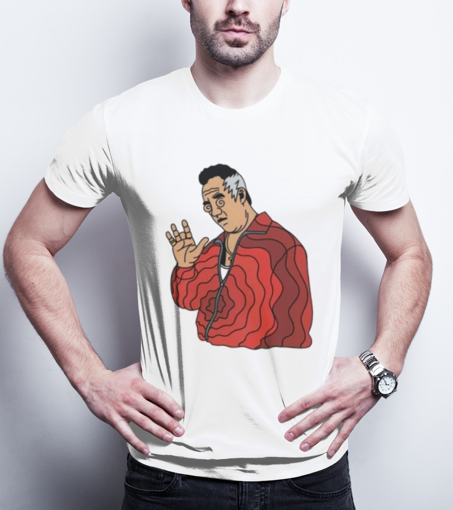 Paulie Gualtieri The Sopranos Red Swirl Pattern Jacket T-Shirt