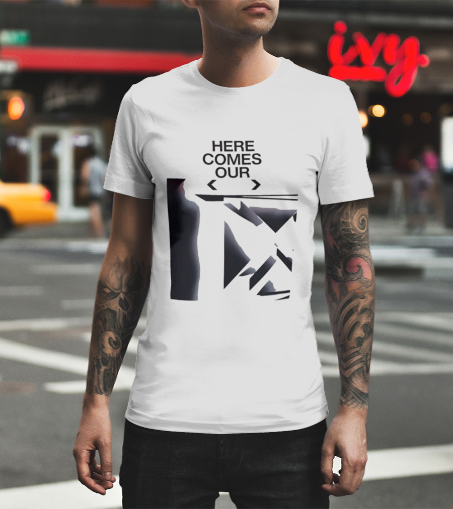 Here Comes Our Geometric Minimalist T-Shirt