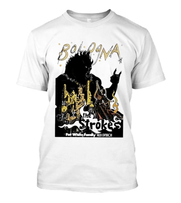 Bologna Concert The Strokes Fat White Family Alex Cameron Unipol Arena T-Shirt