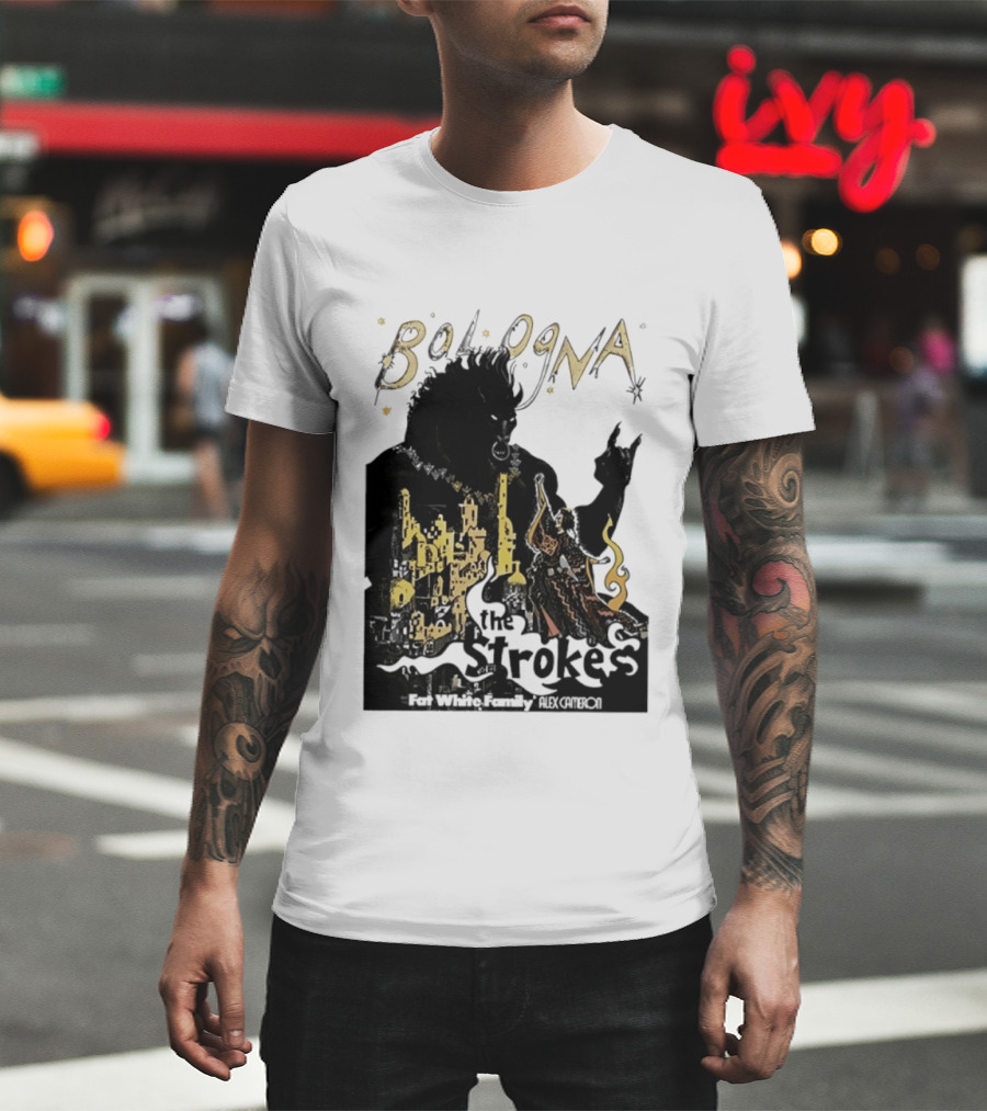 Bologna Concert The Strokes Fat White Family Alex Cameron Unipol Arena T-Shirt