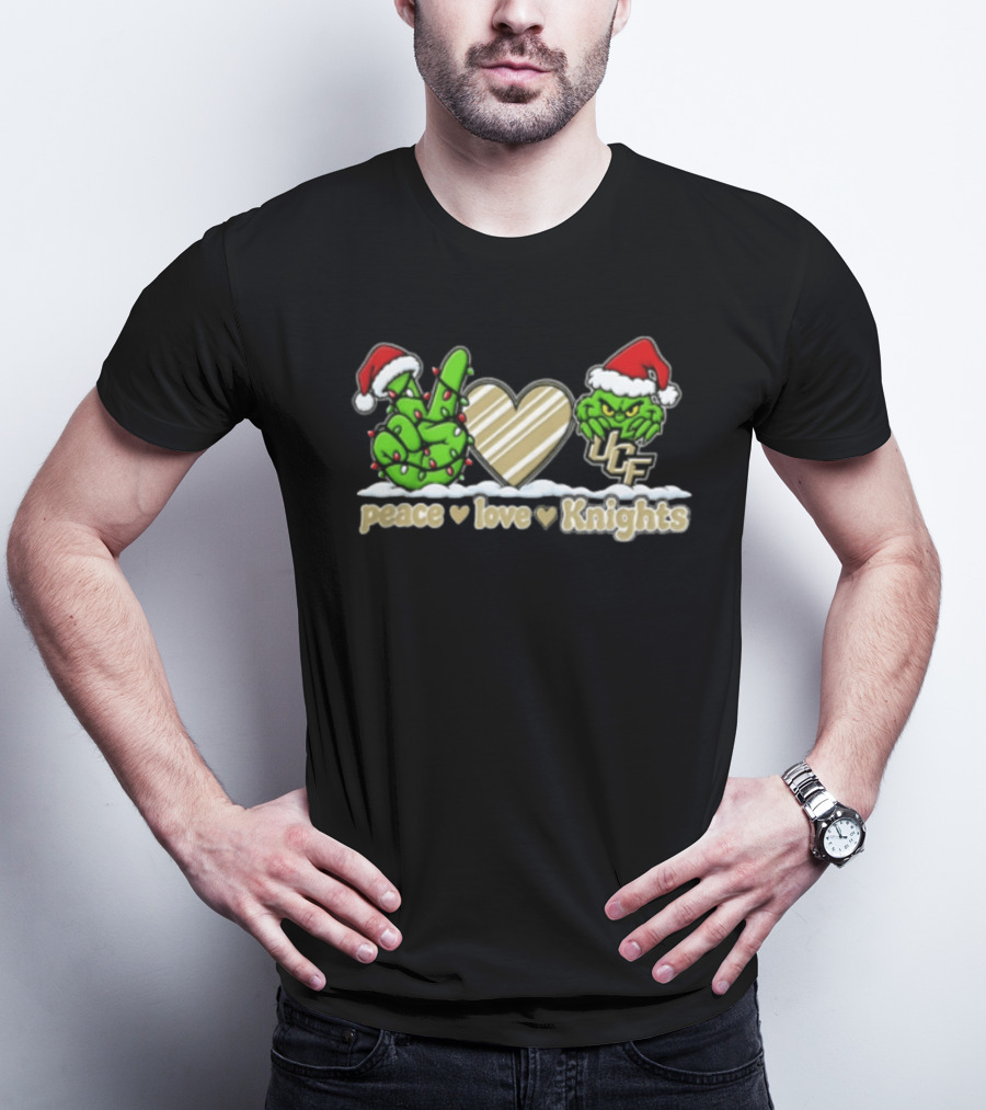 Peace Love UCF Knights Grinch Christmas 2026 T-Shirt