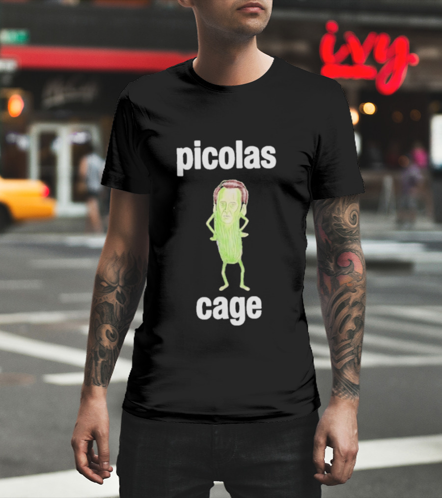Picolas Cage Meme Nicolas Cage Cucumber T-Shirt