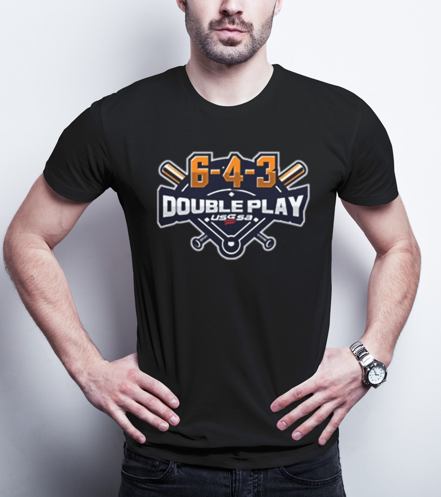 USSSA 6 4 3 Double Play Baseball Tournament T-Shirt