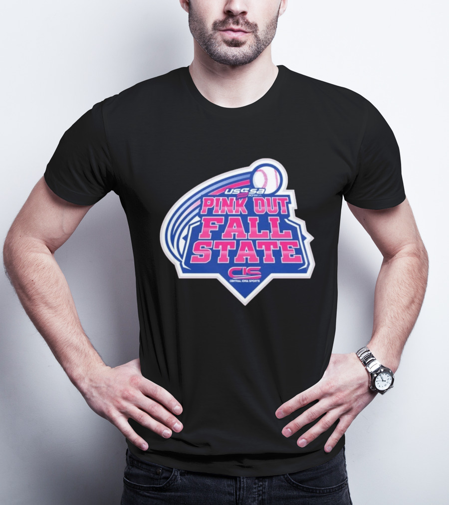USSSA Iowa Pink Out Fall State Central Iowa Sports Baseball T-Shirt