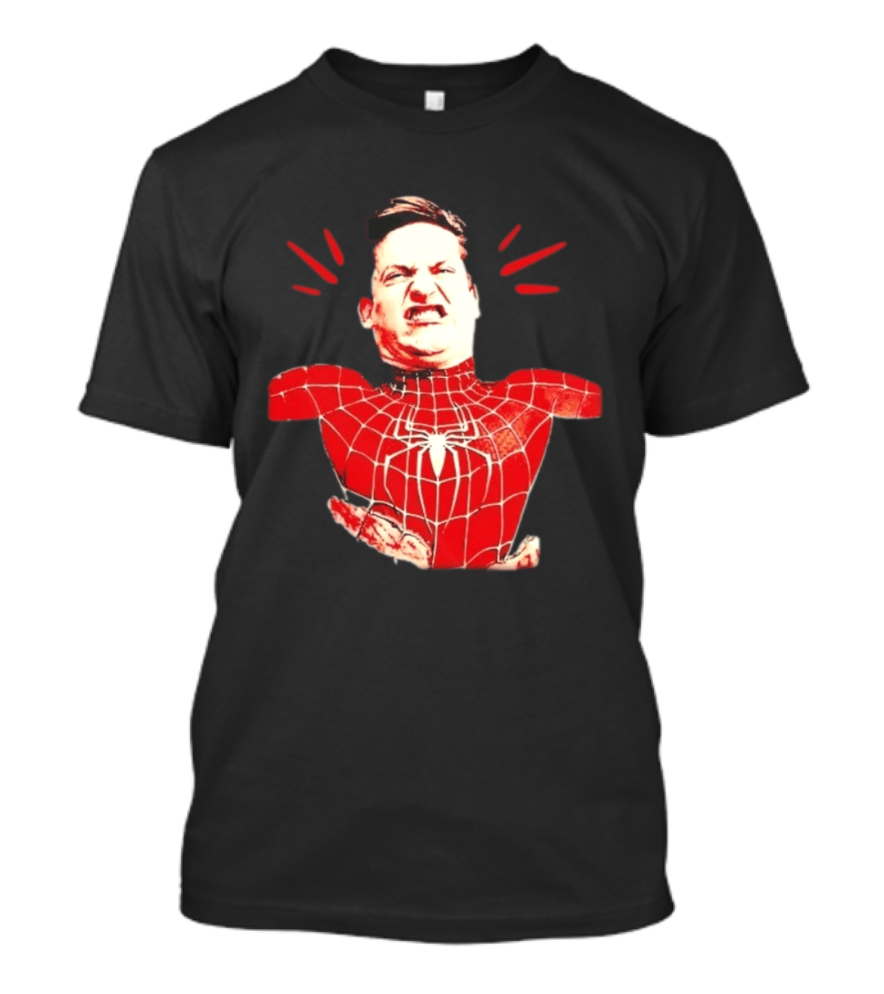 Tobey Maguire Spider Man Bootleg Marvel Red Web Suit T-Shirt