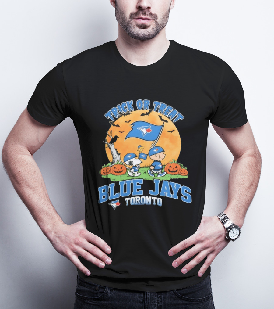Trick Or Treat Toronto Blue Jays Peanuts Halloween T-Shirt