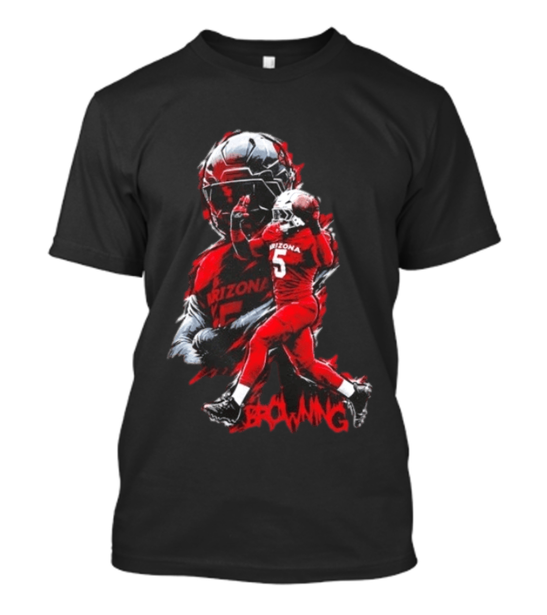 Arizona Football No 5 Browning Player T-Shirt