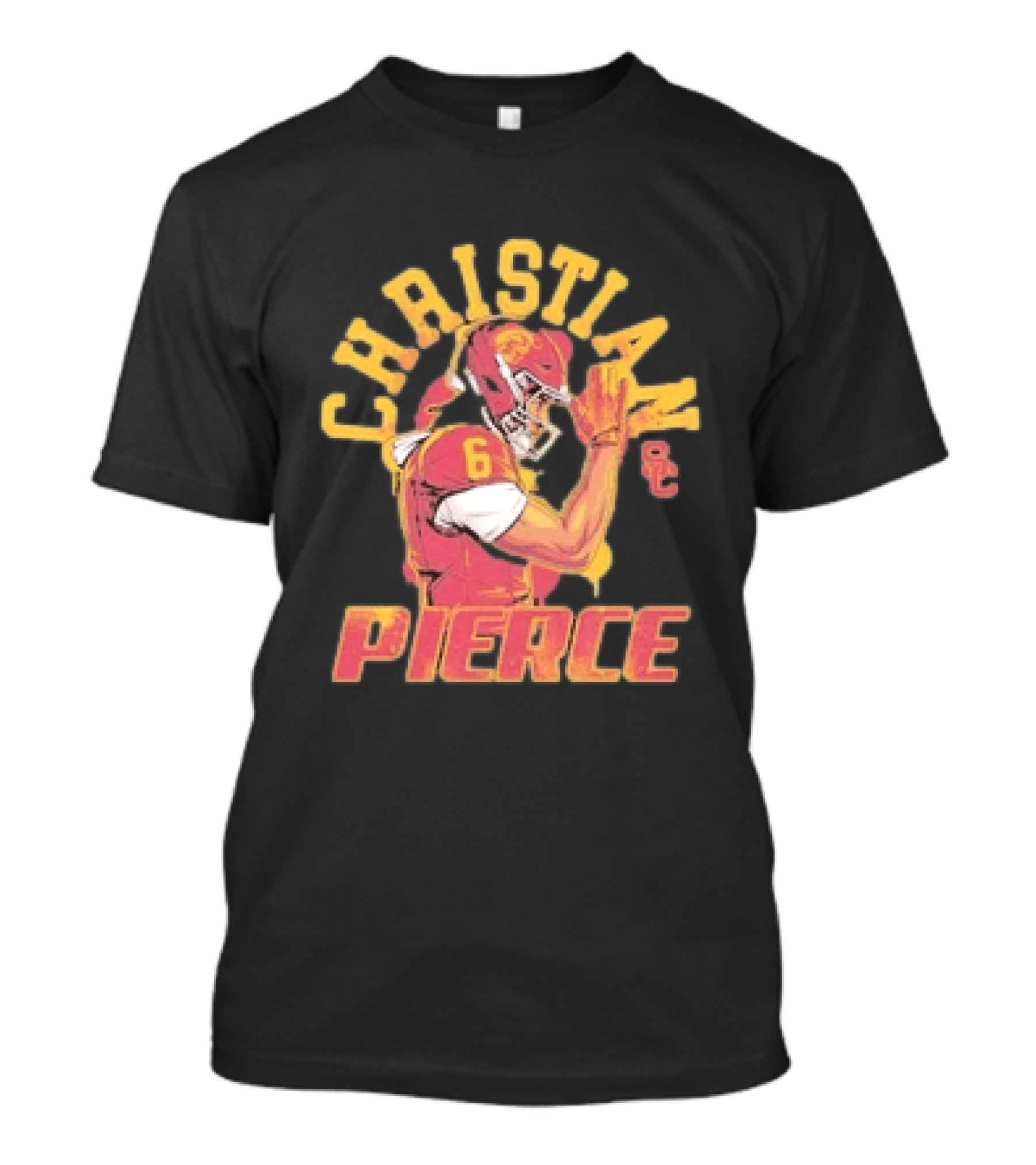 Christian Pierce No 6 USC Football NCAA Trojans T-Shirt