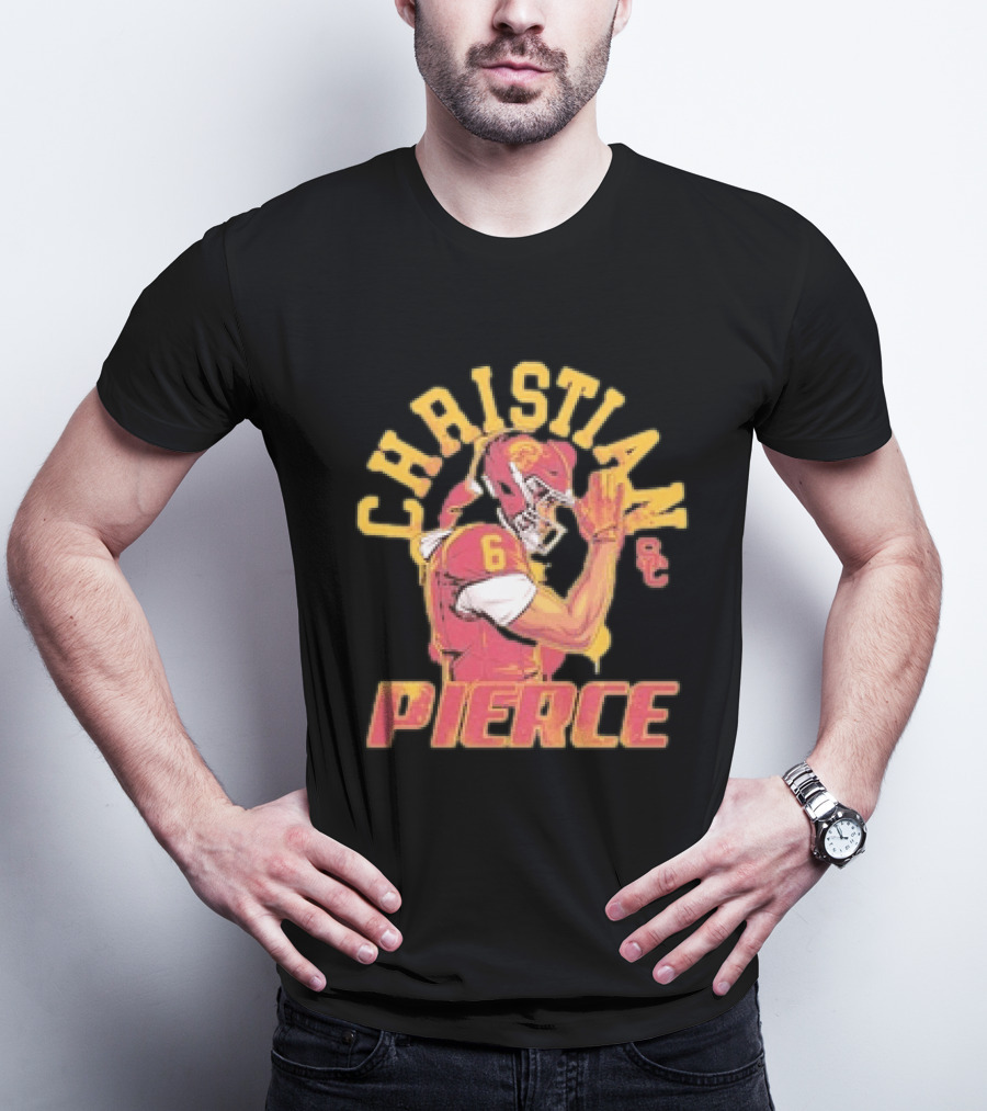 Christian Pierce No 6 USC Football NCAA Trojans T-Shirt