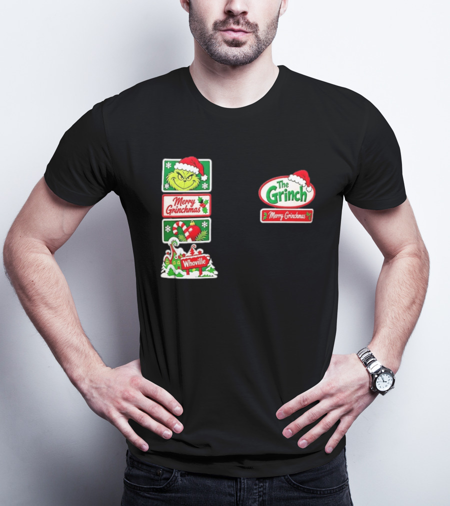 The Grinch Merry Grinchmas Whoville Holiday Christmas T-Shirt