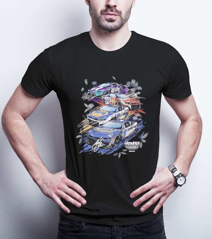Hendrick Motorsports 48 Ally 24 Raptor 9 NAPA 5 HendrickCars Bowman Byron Elliott Larson T-Shirt