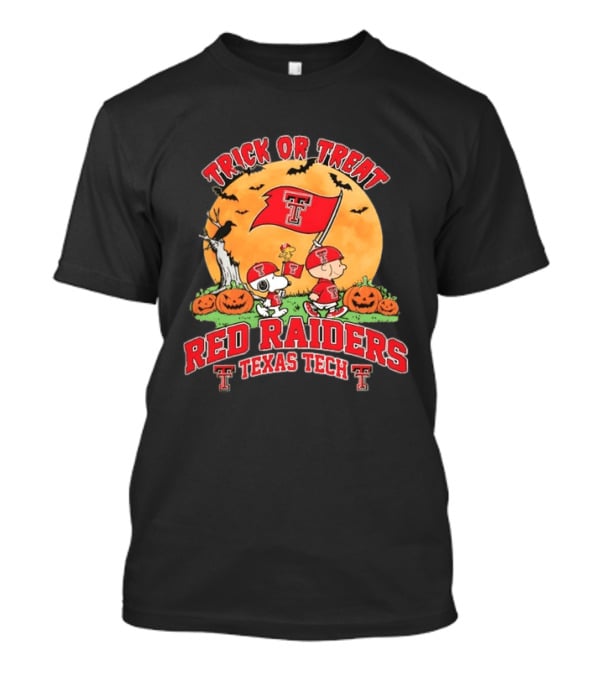 Texas Tech Red Raiders Peanuts Trick Or Treat Halloween T-Shirt