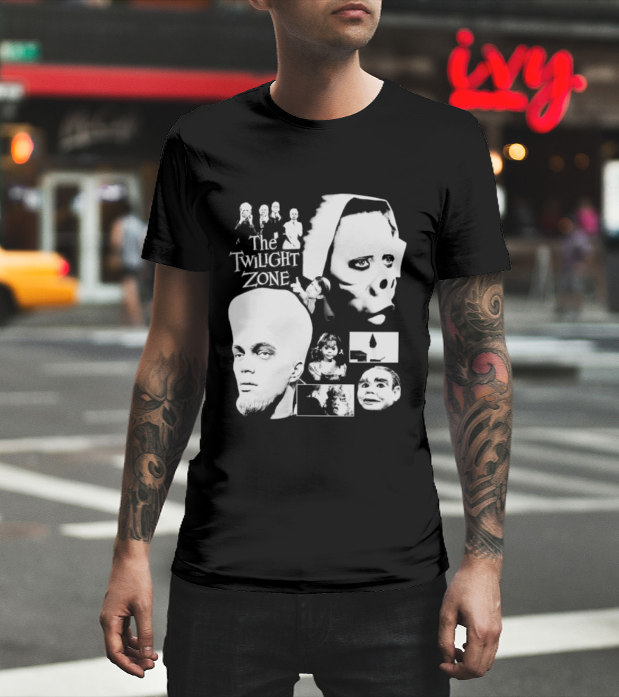 The Twilight Zone Rod Serling Sci Fi Collage T-Shirt