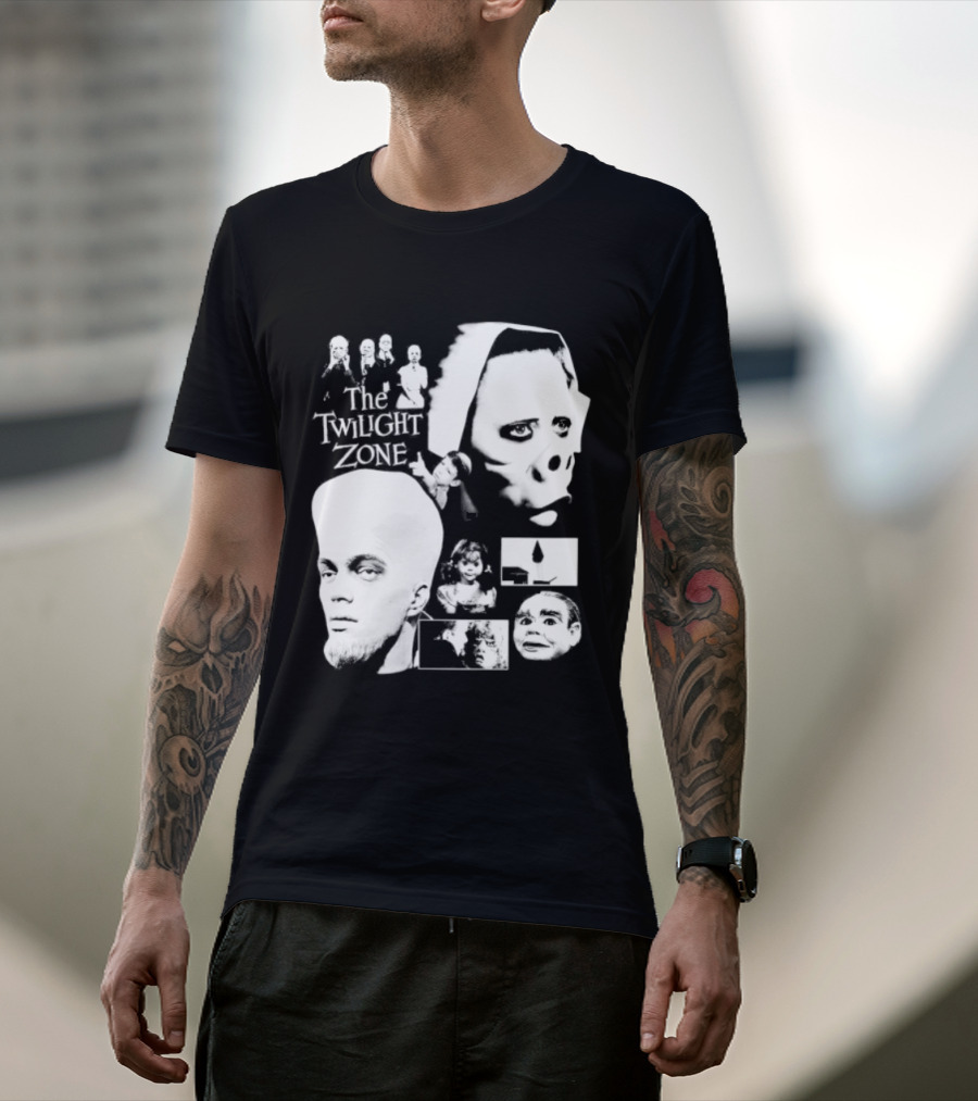 The Twilight Zone Rod Serling Sci Fi Collage T-Shirt