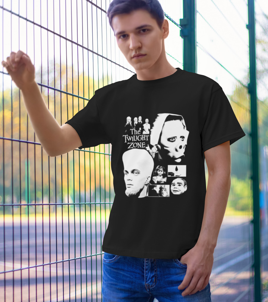 The Twilight Zone Rod Serling Sci Fi Collage T-Shirt