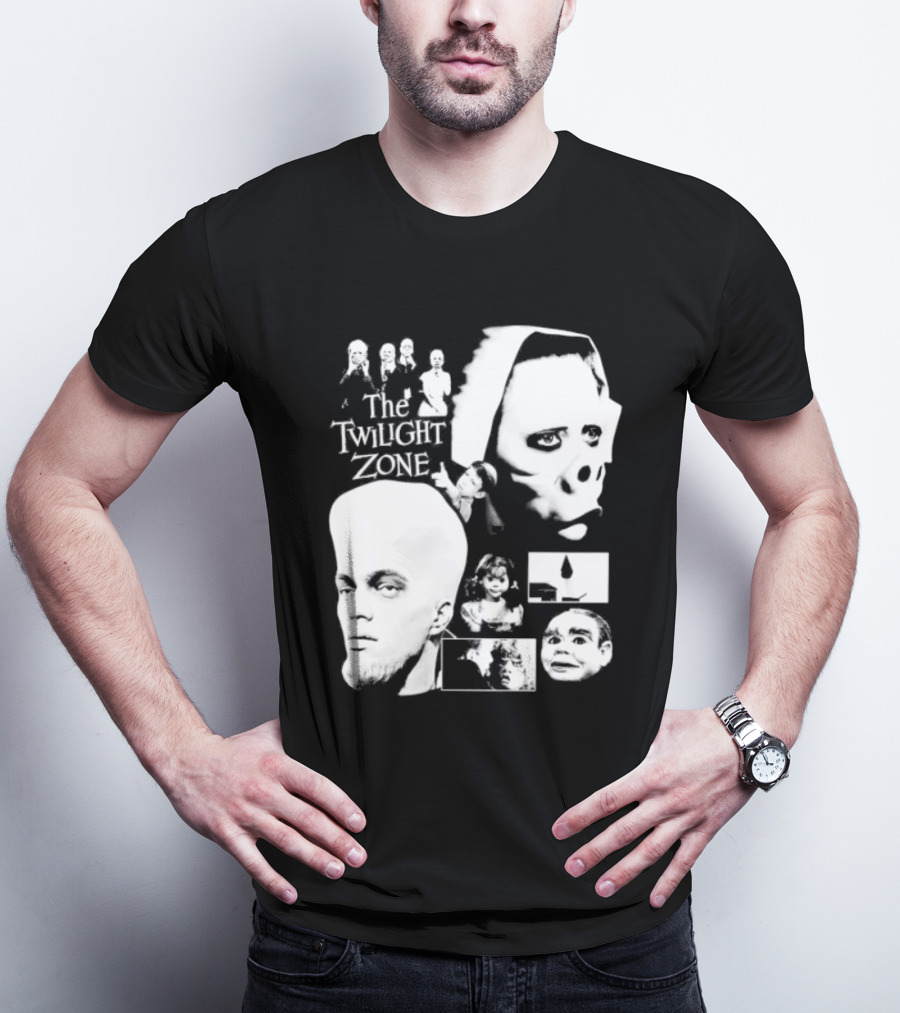The Twilight Zone Rod Serling Sci Fi Collage T-Shirt