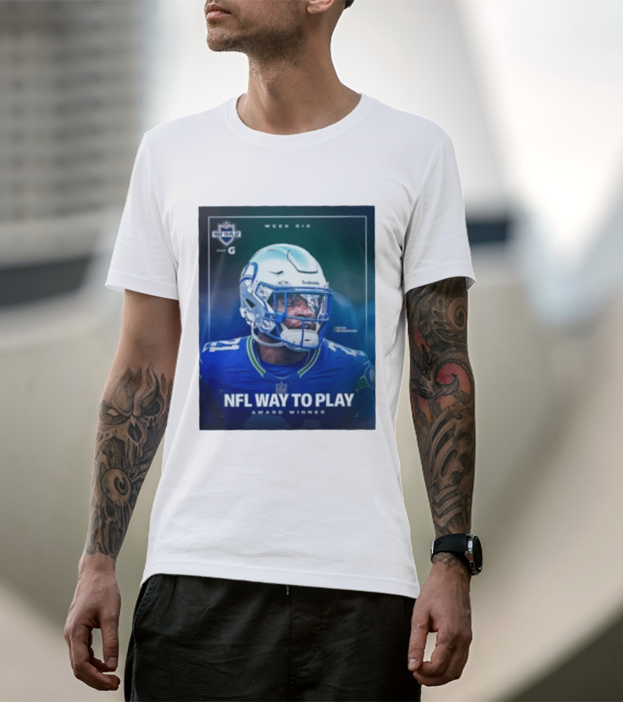 NFL Way To Play Devon Witherspoon Seattle Seahawks Week Six Award Winner T-Shirt