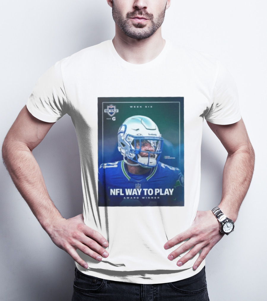 NFL Way To Play Devon Witherspoon Seattle Seahawks Week Six Award Winner T-Shirt