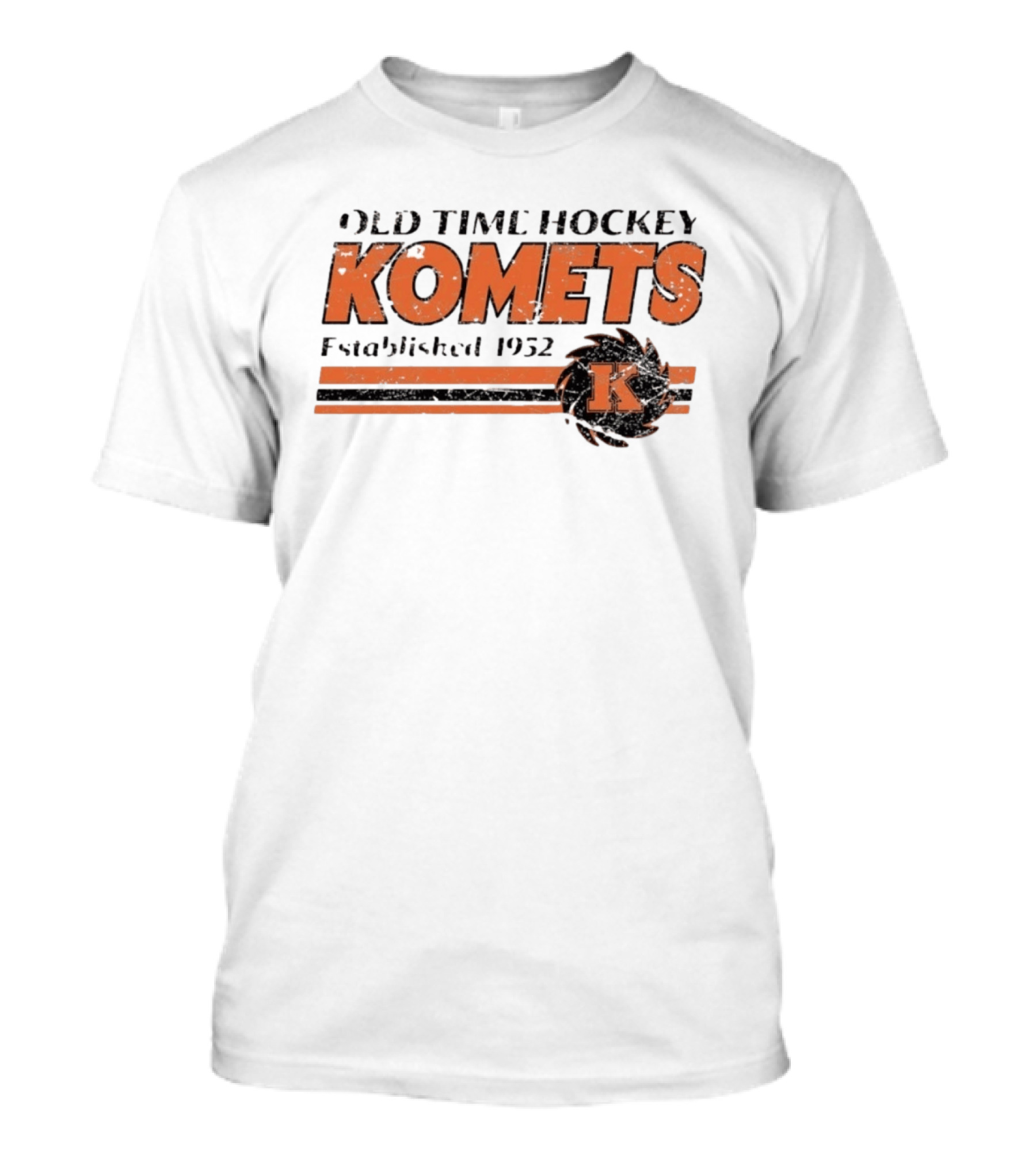 Old Time Hockey Komets Established 1952 Vintage Distressed T-Shirt