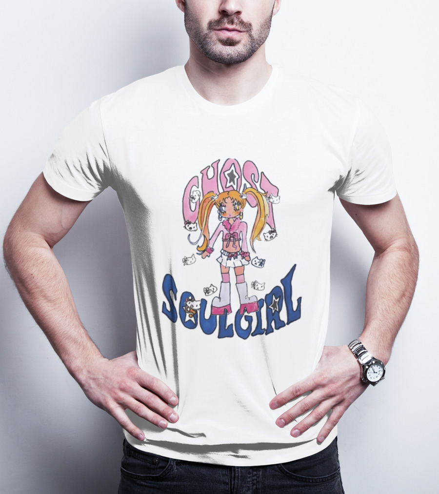 Ghost Soulgirl Anime Star Aesthetic Kawaii Girl T-Shirt