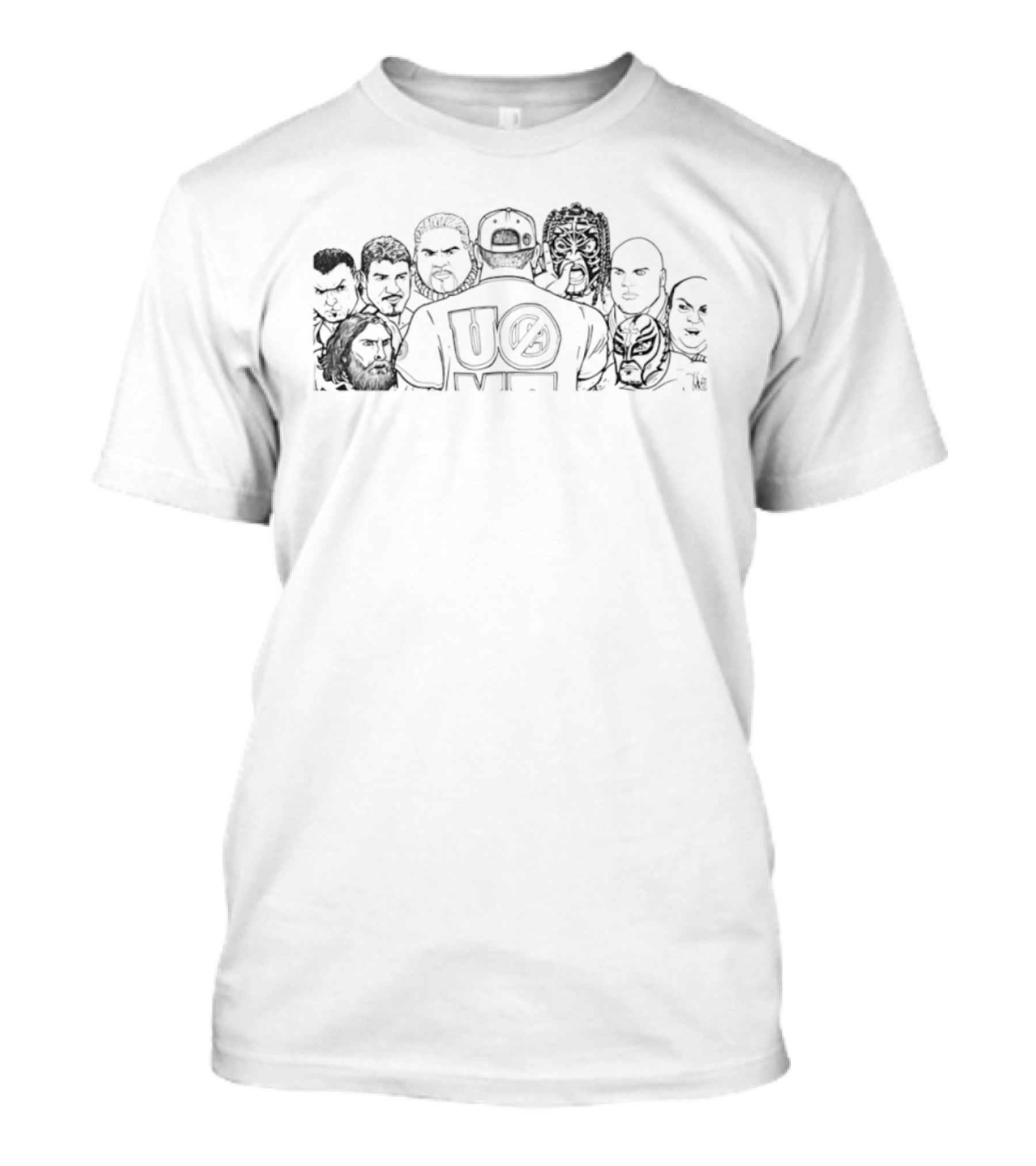 John Cena U Can't See Me WWE Wrestling Legends Iconic Wrestlers Lineup T-Shirt