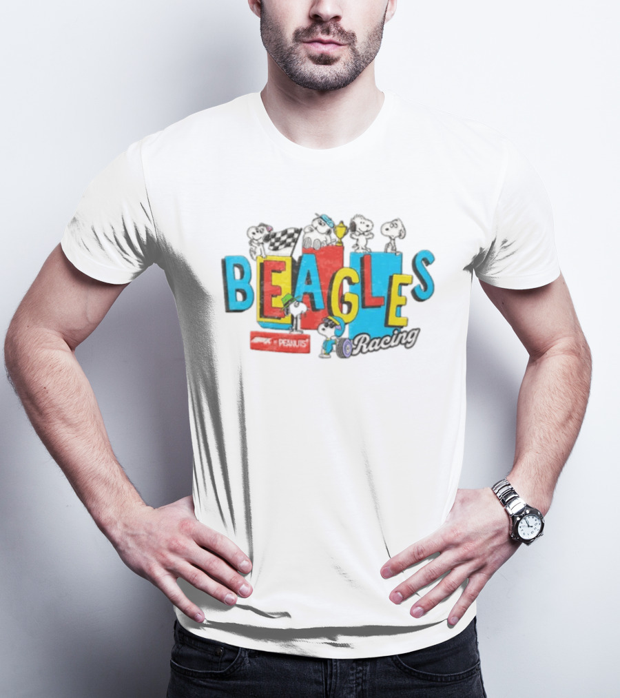 Peanuts Beagles Racing Snoopy F1 Formula One T-Shirt