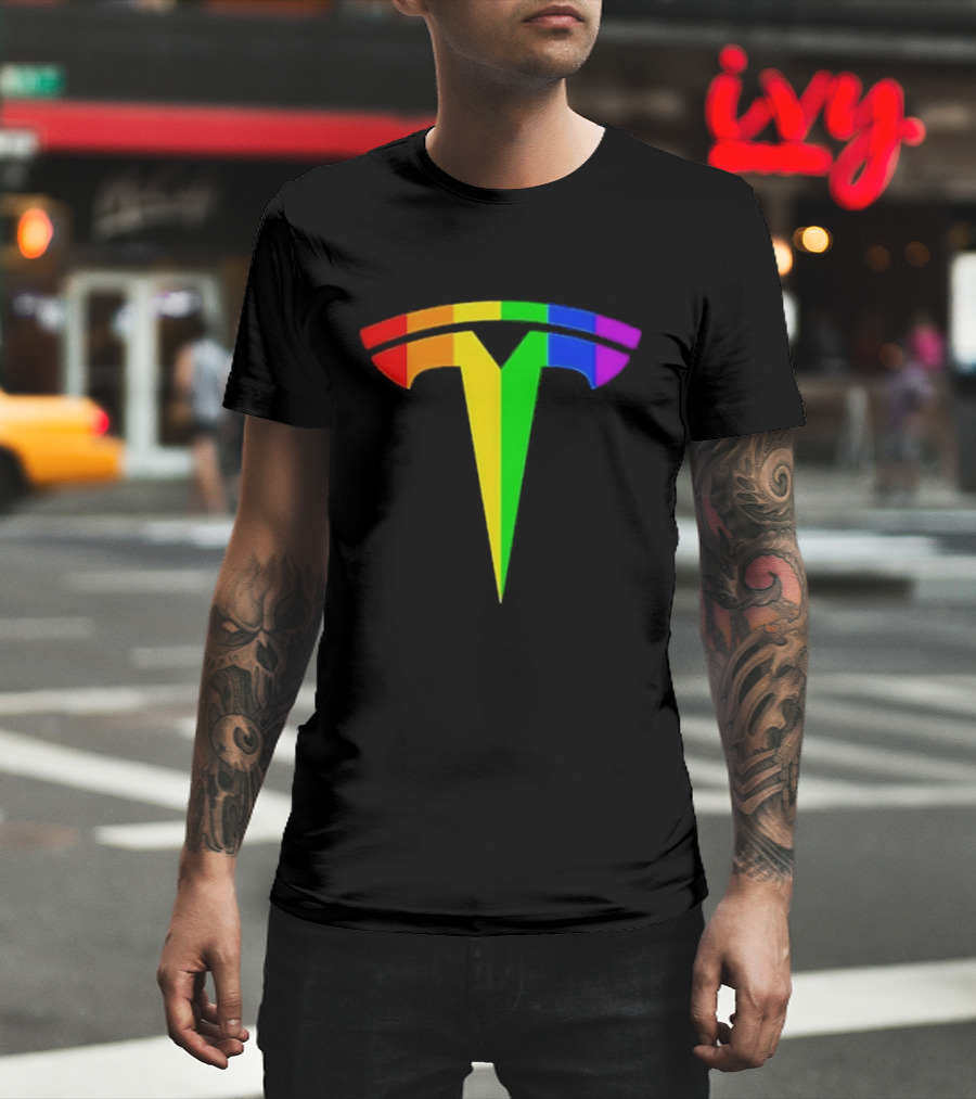 LGBT Rainbow Tesla T-Shirt