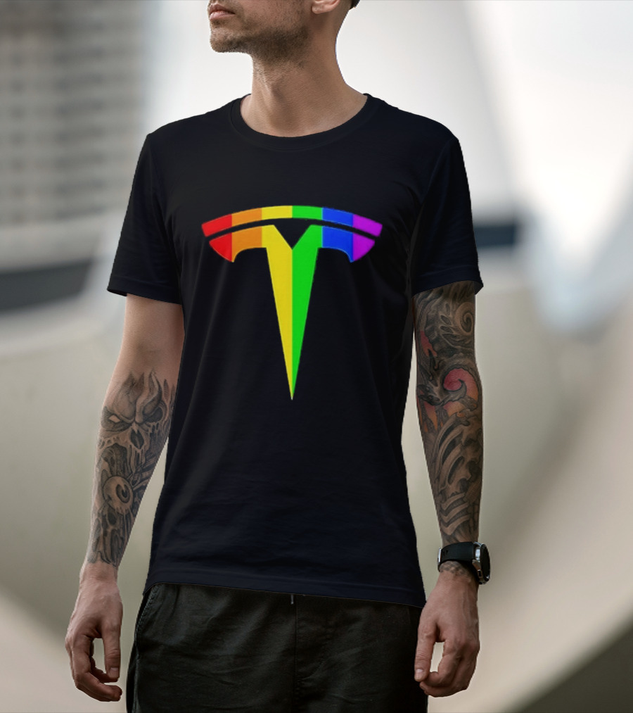 LGBT Rainbow Tesla T-Shirt