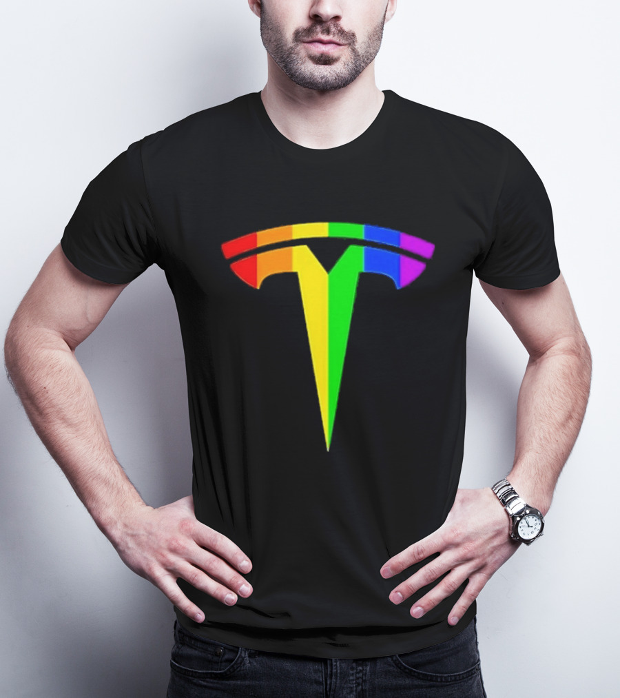 LGBT Rainbow Tesla T-Shirt