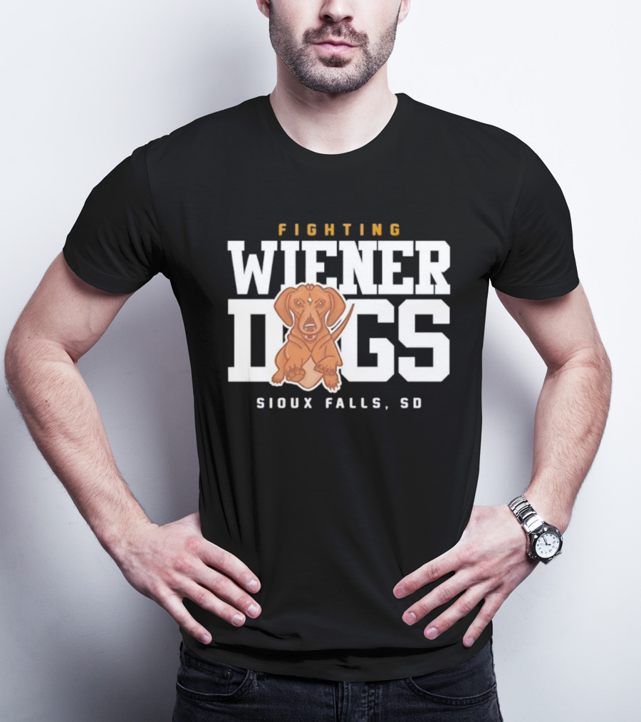 Fighting Wiener Dogs Sioux Falls SD Dachshund T-Shirt