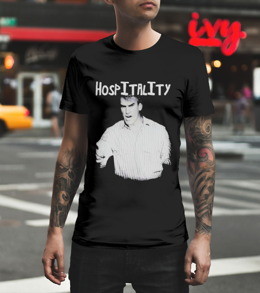 Hospitality Bootleg Striped Man T-Shirt