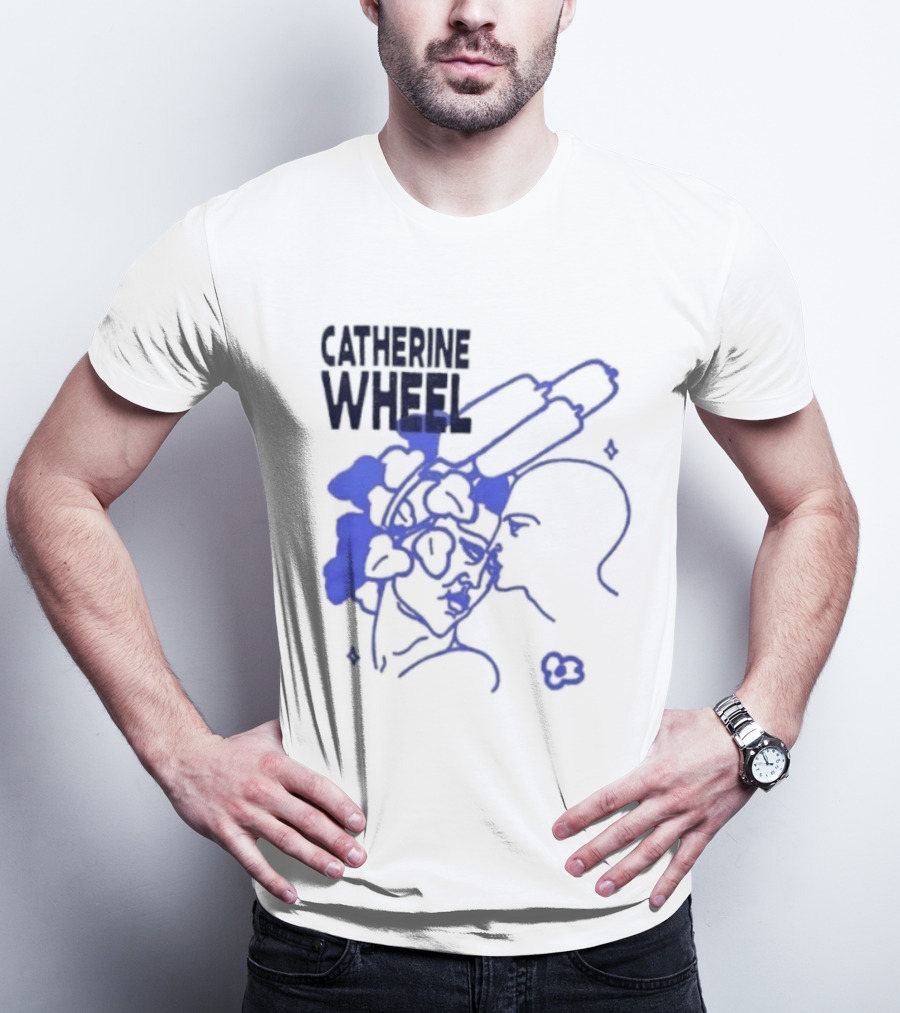 Catherine Wheel I Want To Walk On Air Alternative Rock Abstract Blue T-Shirt