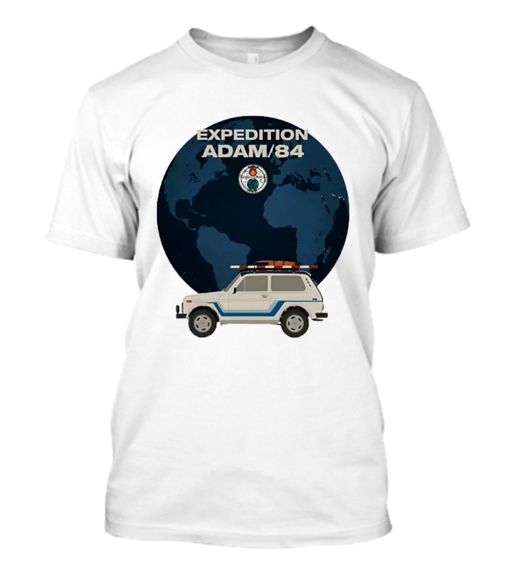 Expedition Adam 84 Off Road Adventure Globe T-Shirt