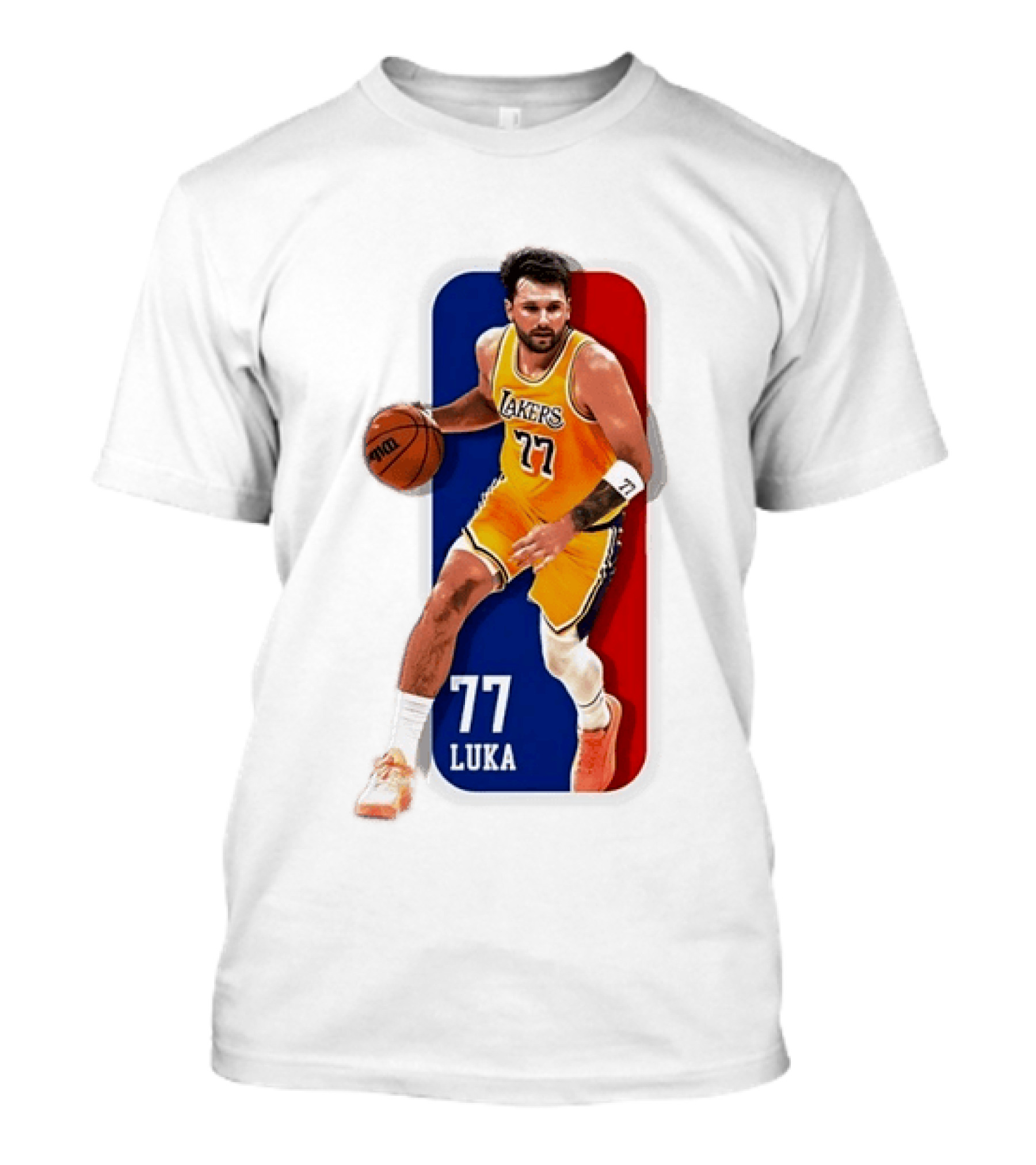 Luka 77 Los Angeles Lakers NBA Basketball Player T-Shirt