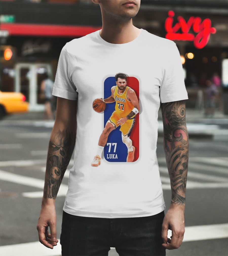 Luka 77 Los Angeles Lakers NBA Basketball Player T-Shirt